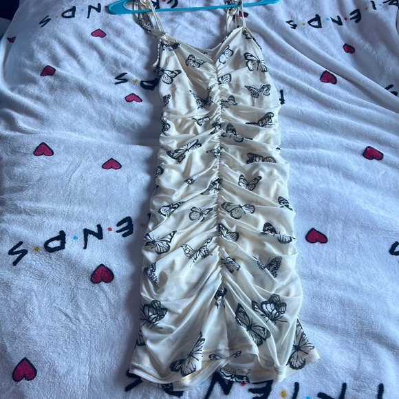 Dresses | Scrunched Butterfly Dress | Poshmark